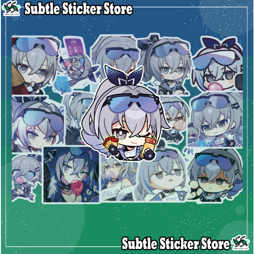 [Honkai Star Rail] - Set 10/15 Sticker Hacker Silver Wolf / Silver Wolf ...