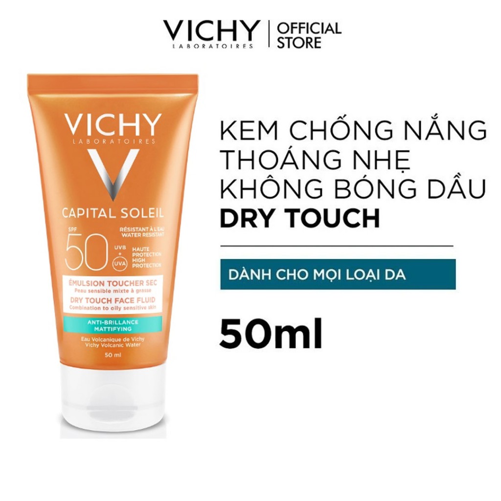 Vichy Capital SPF 50 UVA+UVB Sunscreen Protects The Skin ...