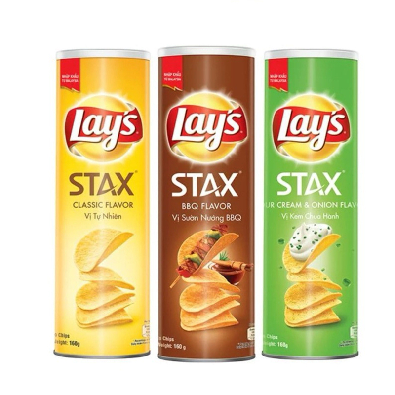 Lay's Stax Snack Potato Tube, 100g, standard product, large tube ...