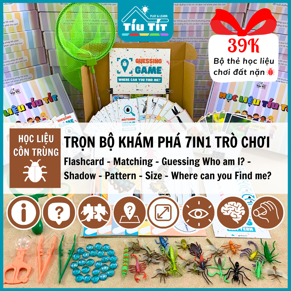 Insect Learning Materials - COMPLETE SET 7IN1 GAME for children to ...