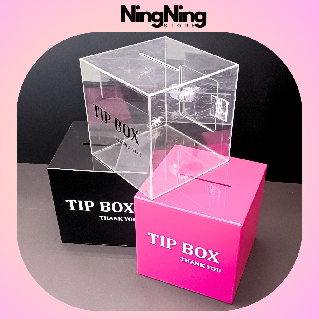 Transparent Tip Box - Tipbox - Lockable Mica Box | Shopee Malaysia