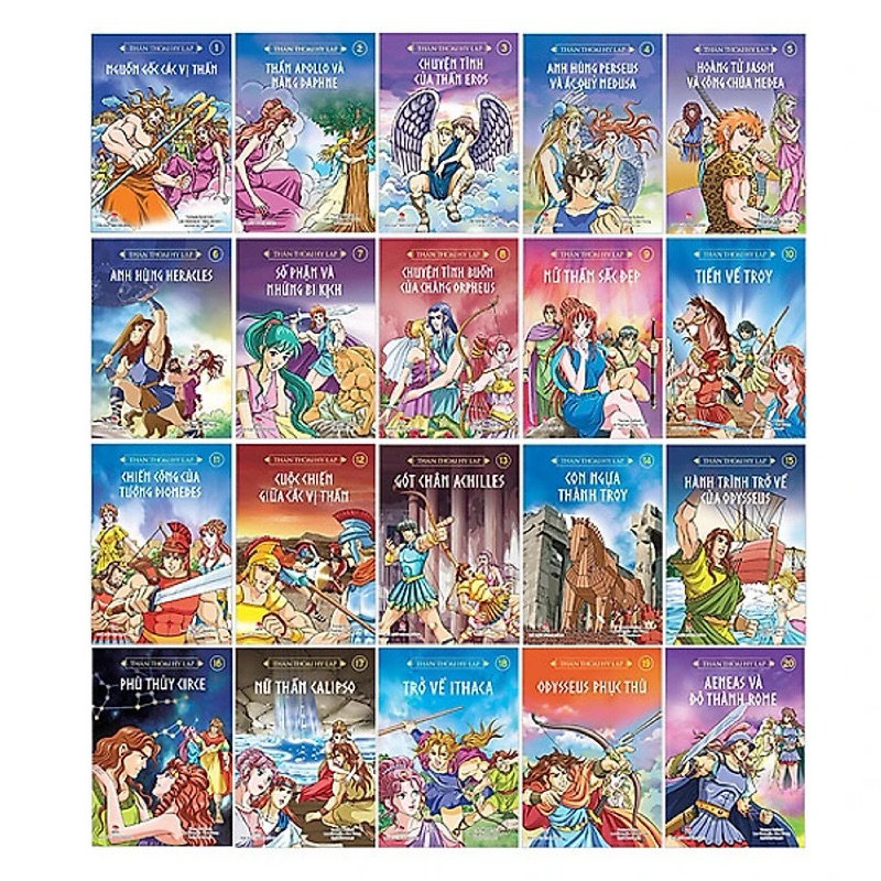 Comic - Full set of 20 volumes of Greek mythology - Color Printing ...