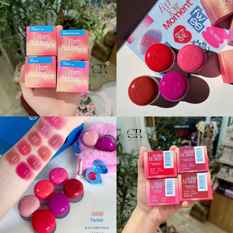 Fwee Lip Plumping Lipstick & Cheek Blurry Pudding Pot | Shopee Malaysia