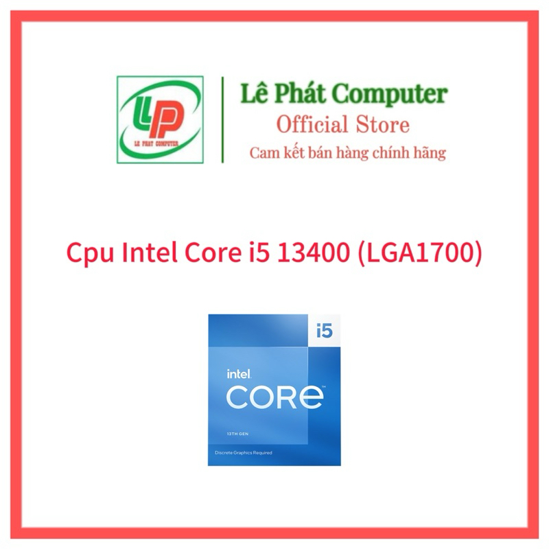 Intel Core i5 13400 Cpu (2.5Ghz upto 4.6Ghz/10 Cores 16 Threads/20MB ...