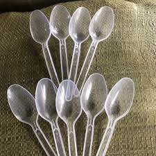 (Set of 10 packs of long plastic spoons) | Shopee Malaysia
