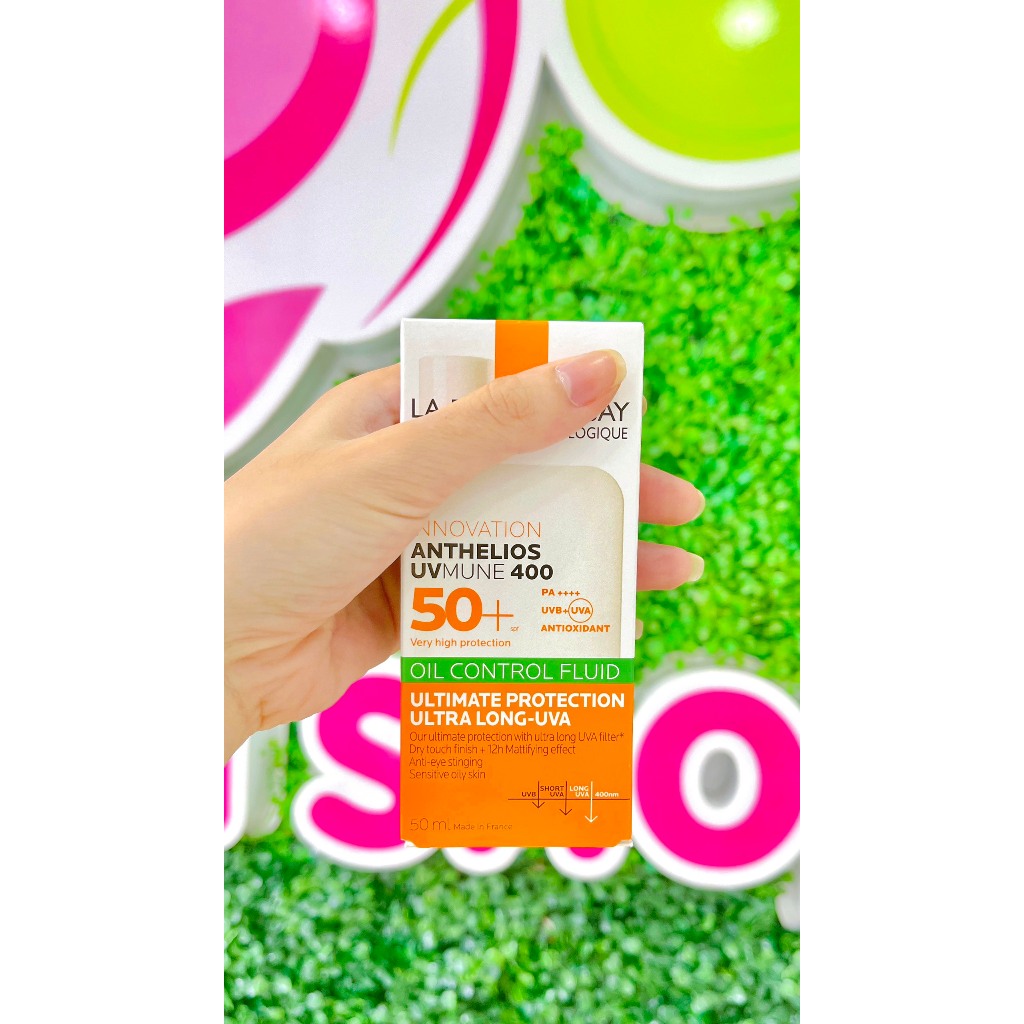 French sunscreen SPF50+ fluid oil control | Shopee Malaysia