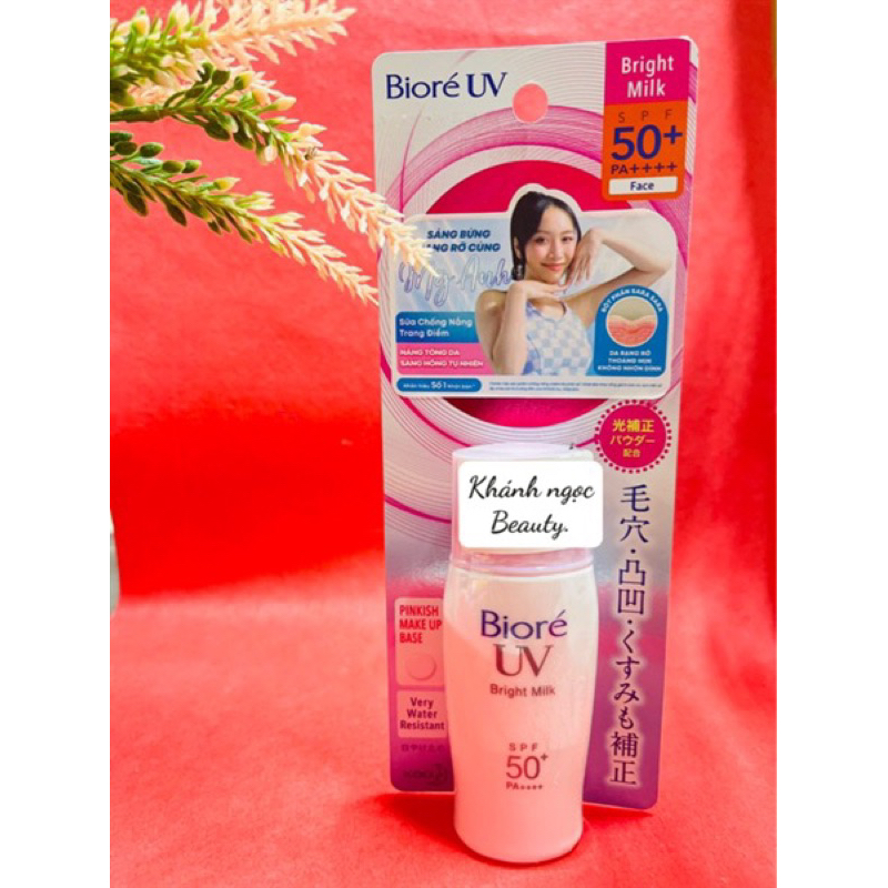 Bioré UV SPF 50+/PA+++ Bright Milk Sunscreen - Naturally Bright Pink | Shopee Malaysia