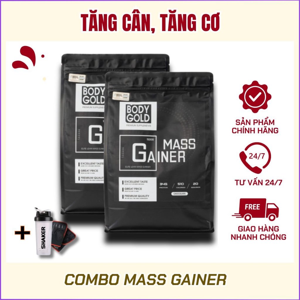 Combo 2 Bags - Mass Gainer Milk Body Gold Muscle Gain Weight Gain bag 1 ...