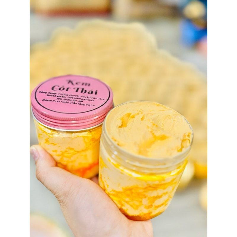YELLOW RUST OIL CORE WITH PINK LID SIZE 250GR THAI FACIAL CHEESE (with ...