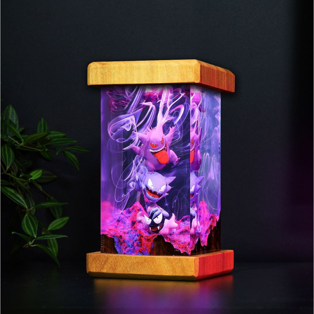 Unique Gengar Pokemon night light, Night light made of resin and ...
