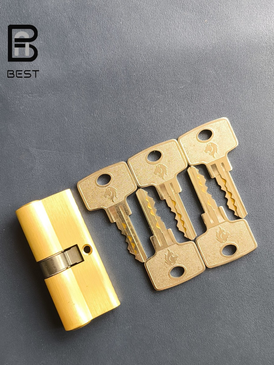 Lock core (lock heart) 2 grooves - 2 rows of marbles, JEELY brass heart ...