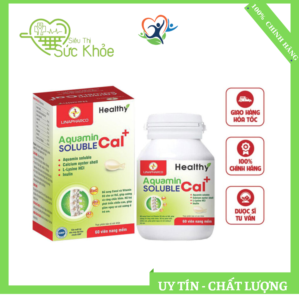 Aquamin Soluble Cal+ pills Supplement calcium and vitamin D3 to reduce ...