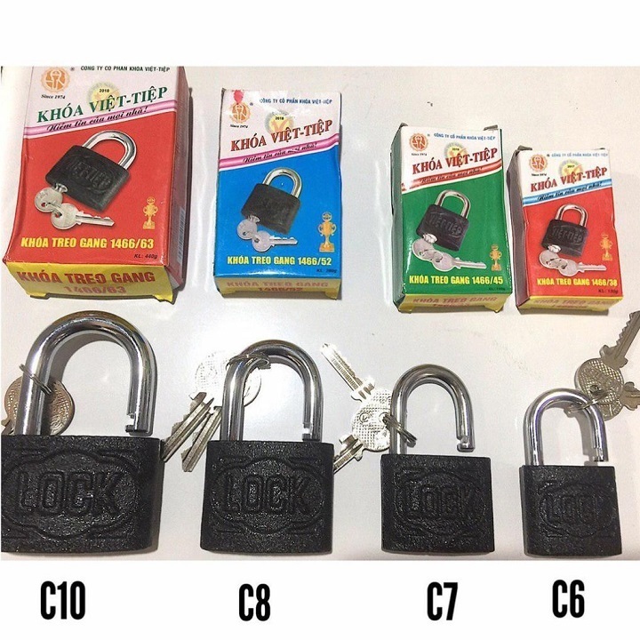 Genuine Viet Tiep Door Lock, High-Quality Safety Door Lock (Block = Key ...