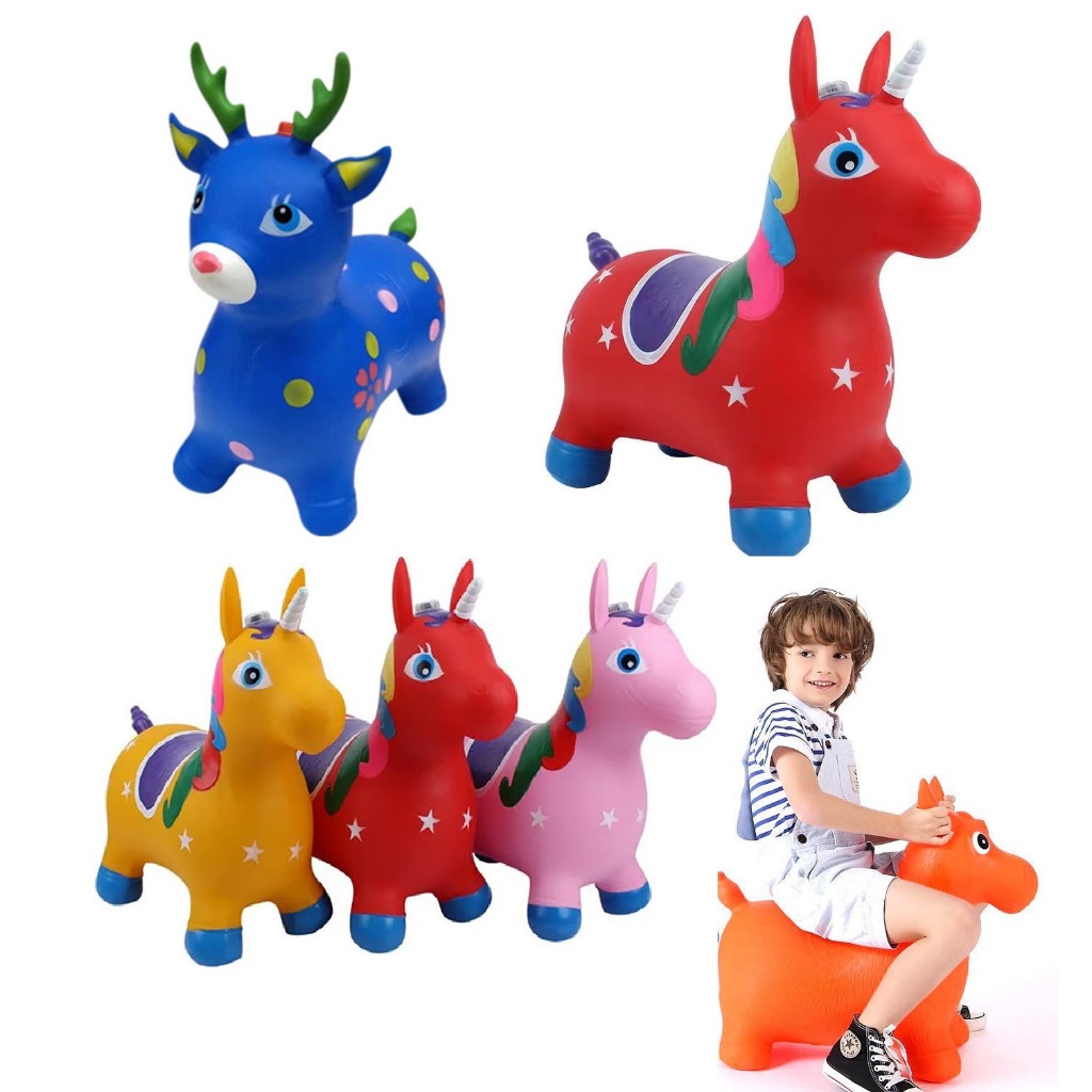 Jumping animal toy with lights and music in the model of deer and Horse ...