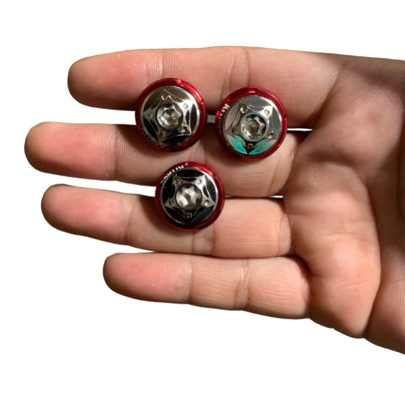 Combo 3 Stainless Steel Baga Screws With Black Dragon Setting Wave 50 ...