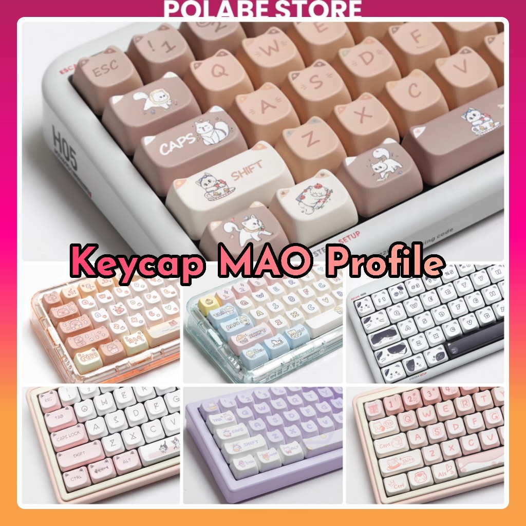 Synthesis of MAO Kitten profile PBT mechanical keyboard Polabe Store ...