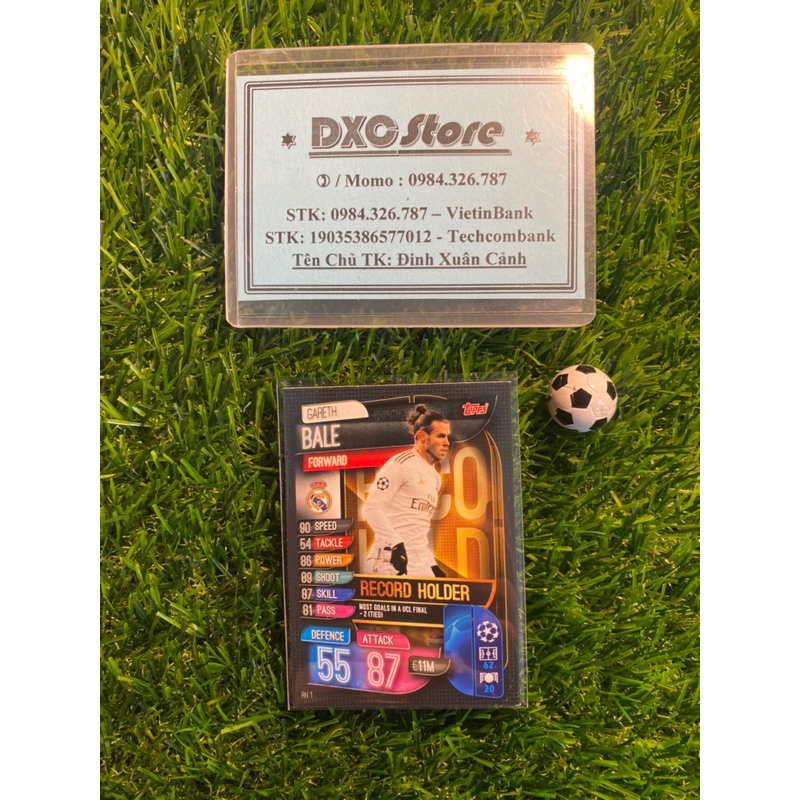 Retail Card - Receiver HOLDER - TOPPS MATCH ATTAX 2020 - GARETH BALE ...