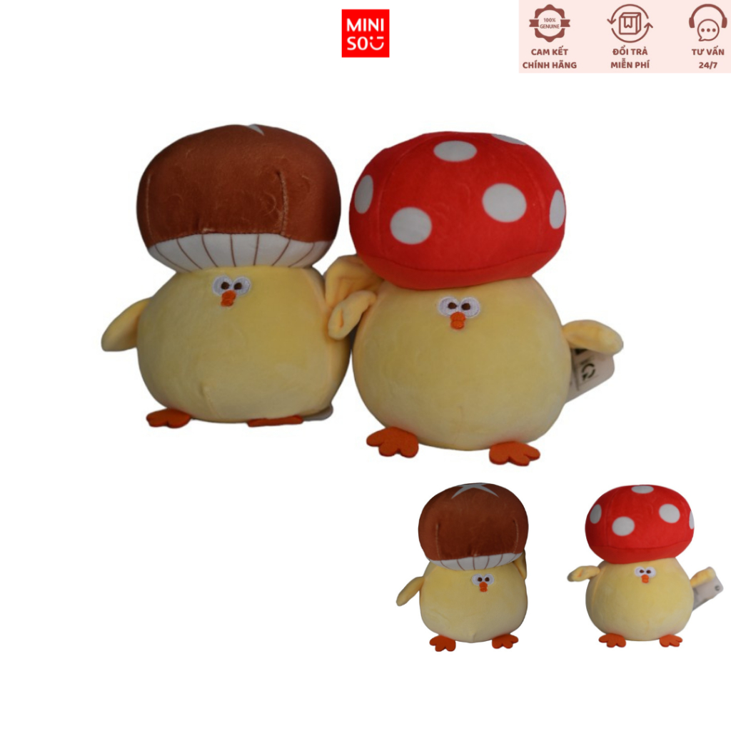 Cute Miniso genuine dun dun mushroom chicken stuffed animal 17 cm ...