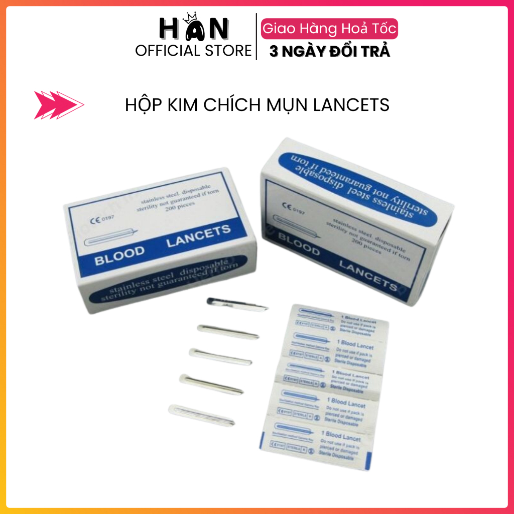 LANCETS acne needle | Rice Leaf Needles for Acne Extraction (box of 200 ...