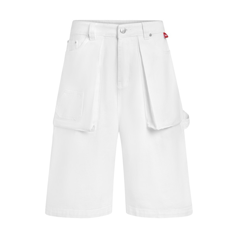 WHITE JEANS SHORTS - AA SHORT JEANS WHITE AASTU // AA // AASTUDIO ...