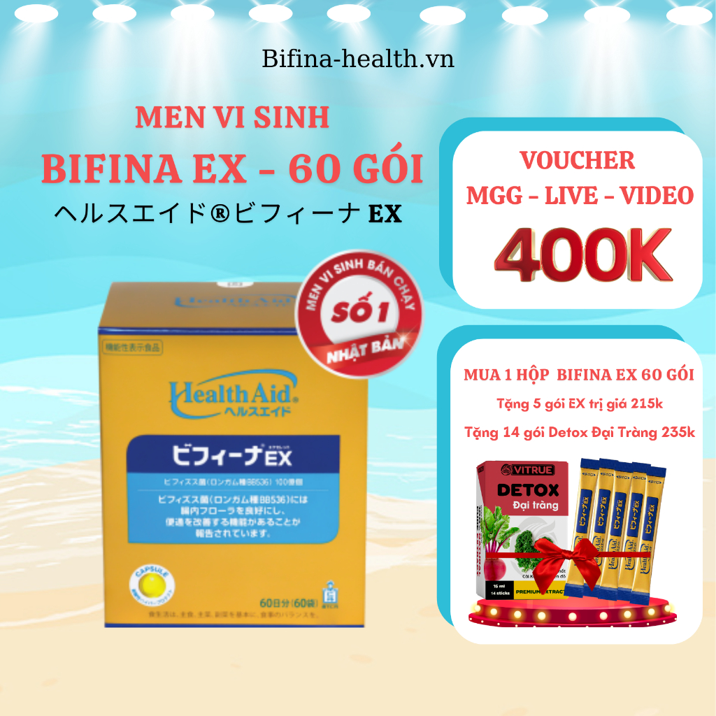 Japanese Bifina Probiotics EX 60 Packs[ Bifina Health] Bifina EX 60 ...