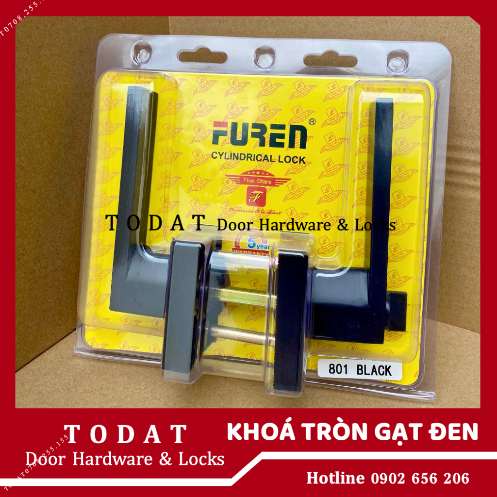 [FUREN] Genuine HIGH QUALITY BLACK ALLOY ROUND HANDLE LOCK | Shopee ...