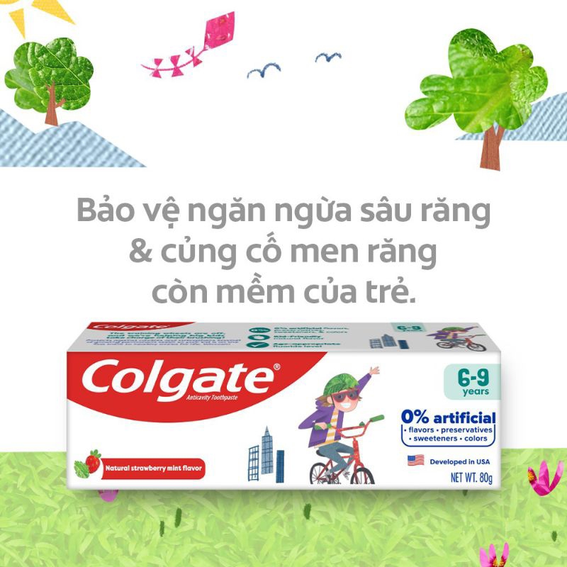 Colgate Kid Free premium children's toothpaste From 3_9 years old. 80g ...