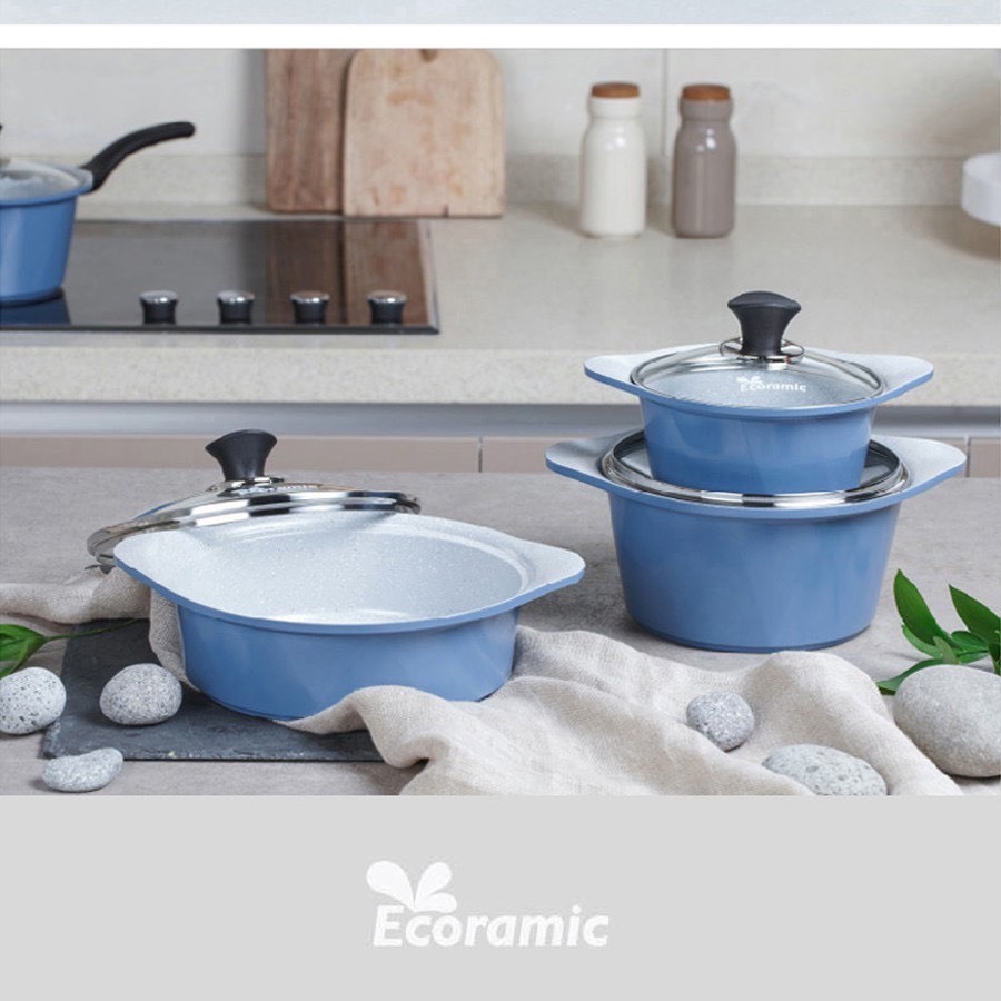 High-grade ceramic Ecoramic Pot With Magnetic Bottom Covered With 5 ...