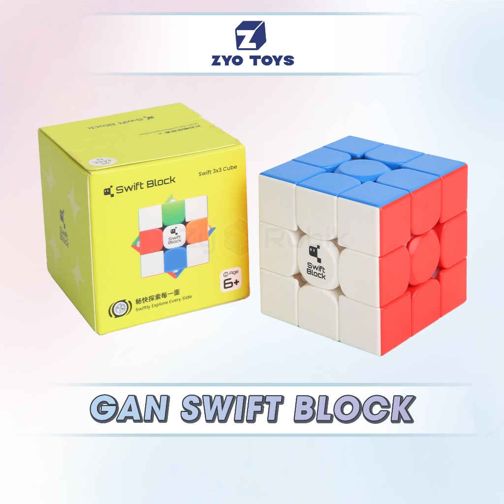 Rubik 3x3 Gan Swift Block Stickerless With Magnet - Rubic Gan 355s Gan ...