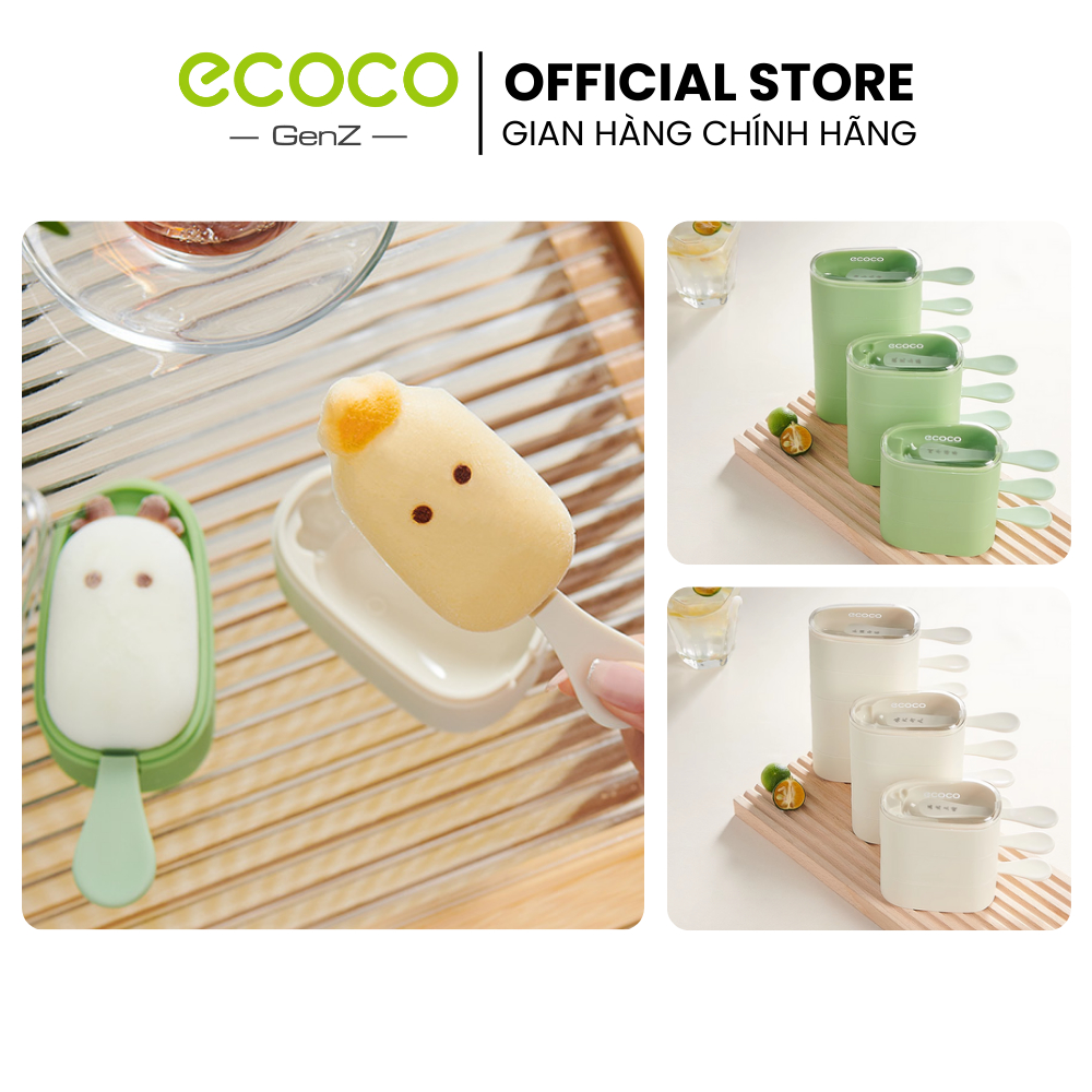 Set Of 12 Ice Cream Molds, New Generation Cute Silicone ECOCO Jelly ...