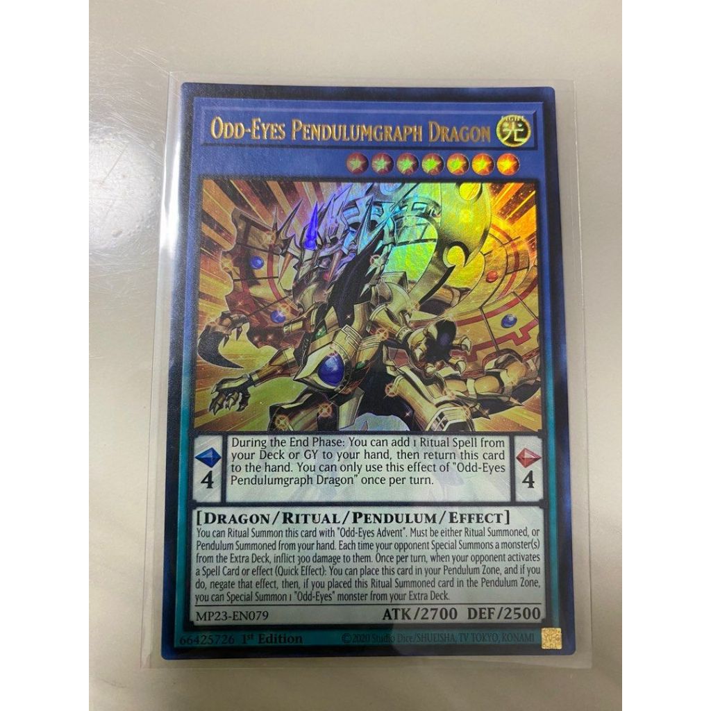YUGIOH Card - TCG - Odd-Eyes Pendulumgraph Dragon - MP23-EN079 - Ultra ...