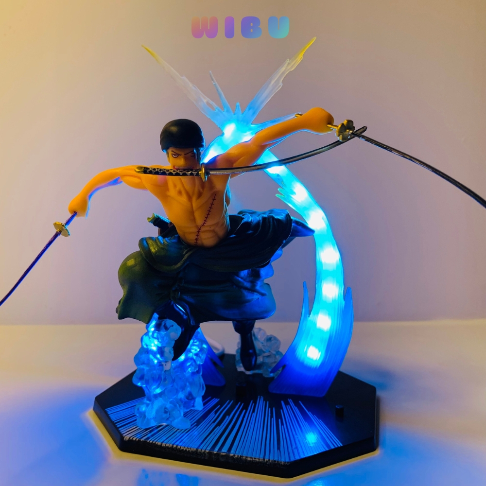 Onepiece Zoro model with 2 bases without text and USB led - FZ set ...