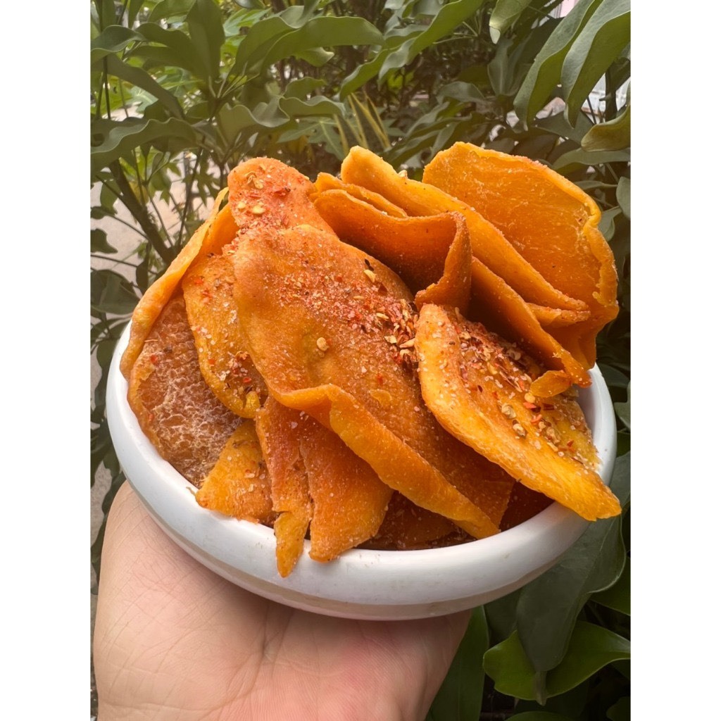 Whole Dried Mango 500g, Special Spicy and Sour Taste, Soft, Fiber-Free ...
