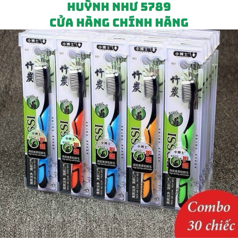 [GENUINE]Box of 30 Korean Bossi Activated Bamboo Charcoal Toothbrushes ...