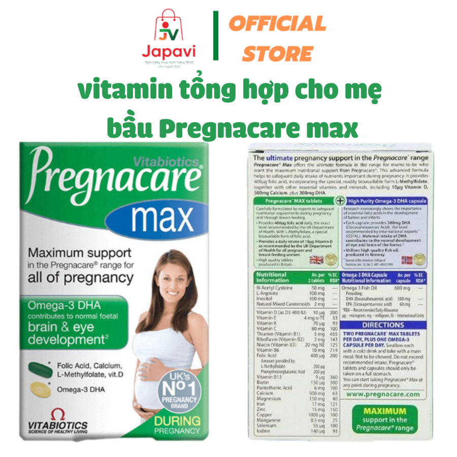Pregnacare Max orihiro Multivitamin Helps To Keep Pregnant Women ...