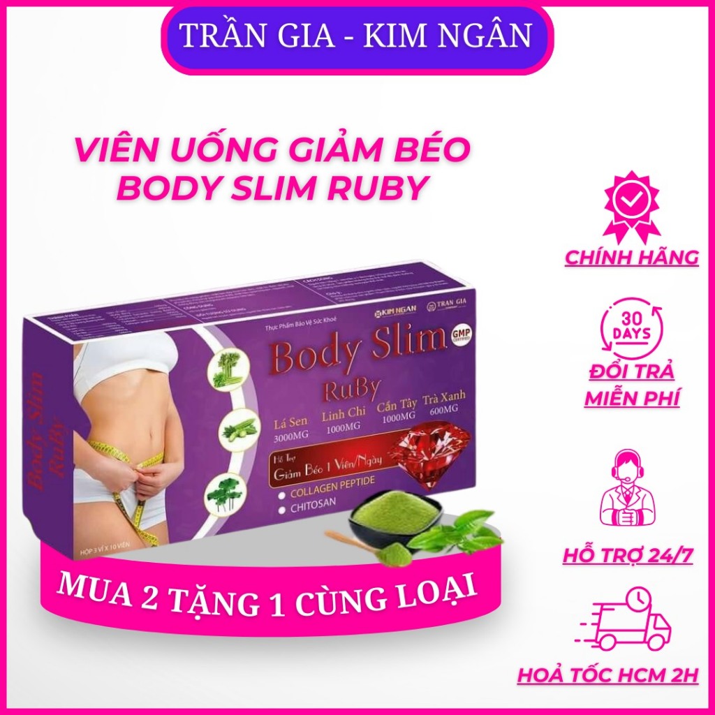 Body SLIM RUBY Genuine Honeysuckle Weight Loss Weight Loss Oral Tablet ...