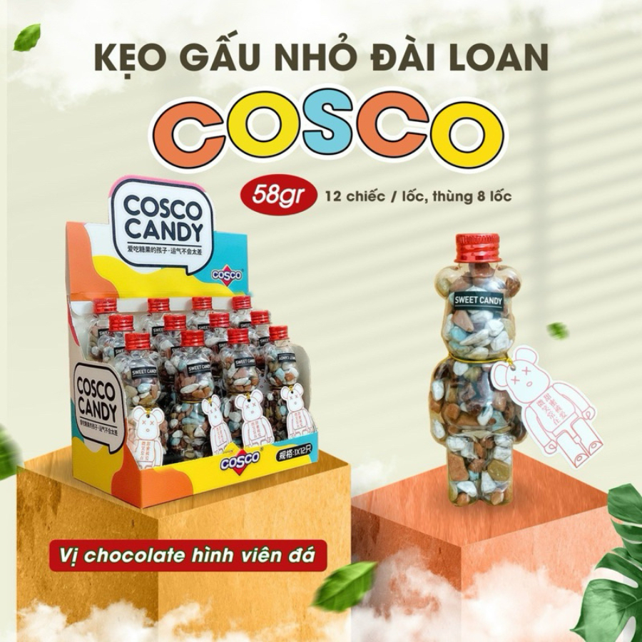 Cosco Chocolate Pebble Candy Taiwanese Pebble Chocolate Candy Bear ...