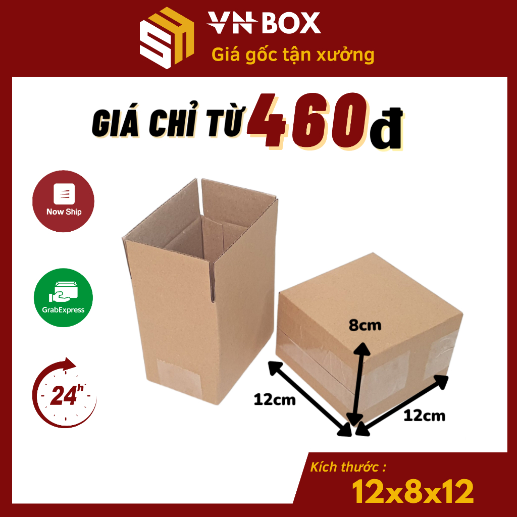 12x8x12 Combo of 10 packing carton boxes, packing paper boxes - VN Box ...