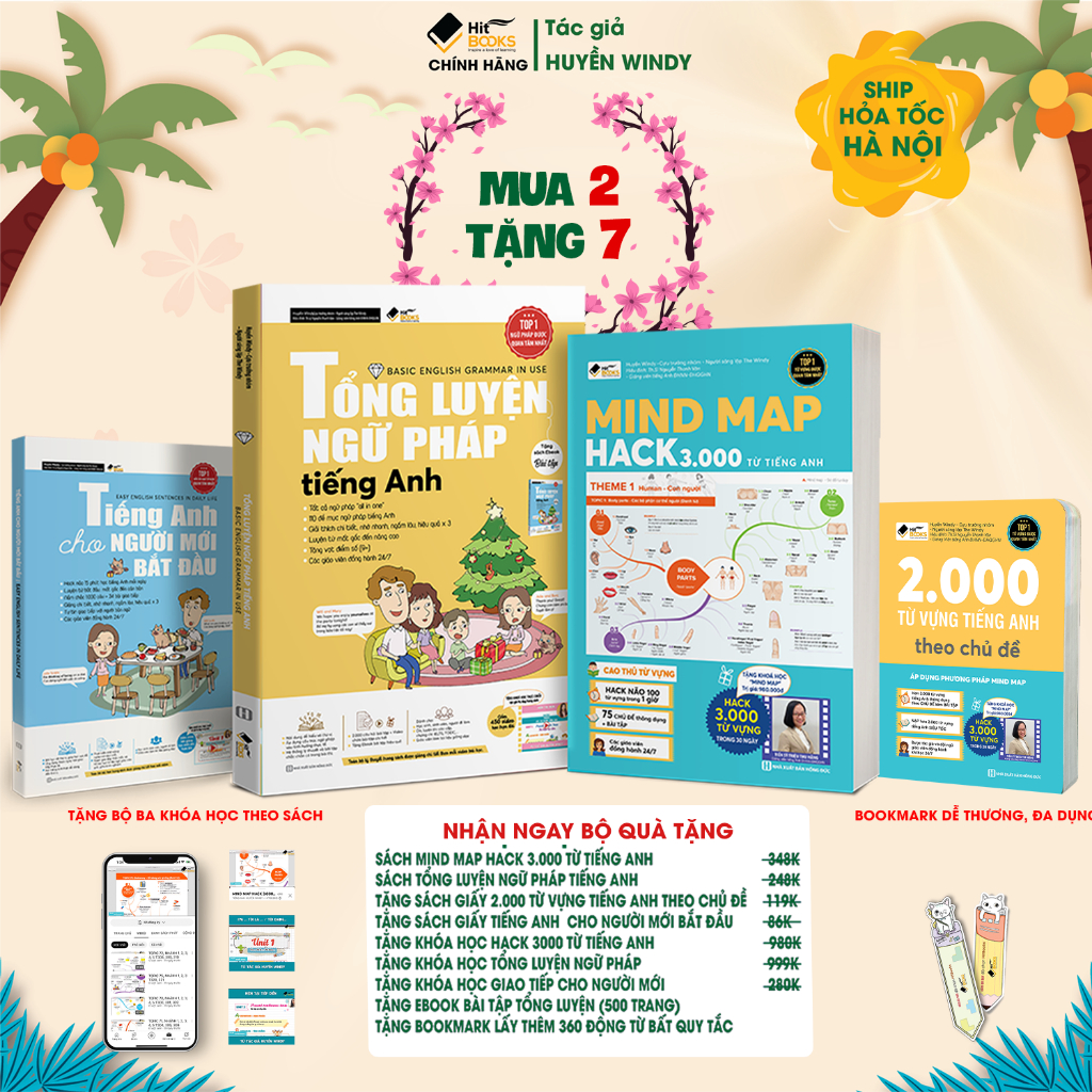 Book - COMBO 4 MINDMAP Hack 3000 Vocabulary, Total Grammar Practice ...
