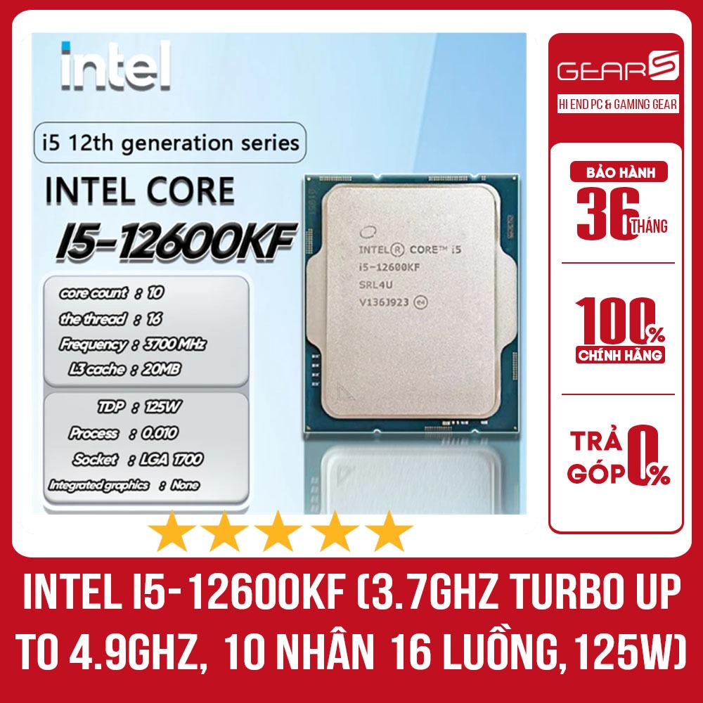 [FULL VAT] Intel Core i5 12600KF CPU | Socket LGA 1700 Tray - | Shopee Malaysia