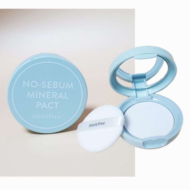 Innisfree No Sebum Mineral Pact Korean pressed powder 8.5g | Shopee ...