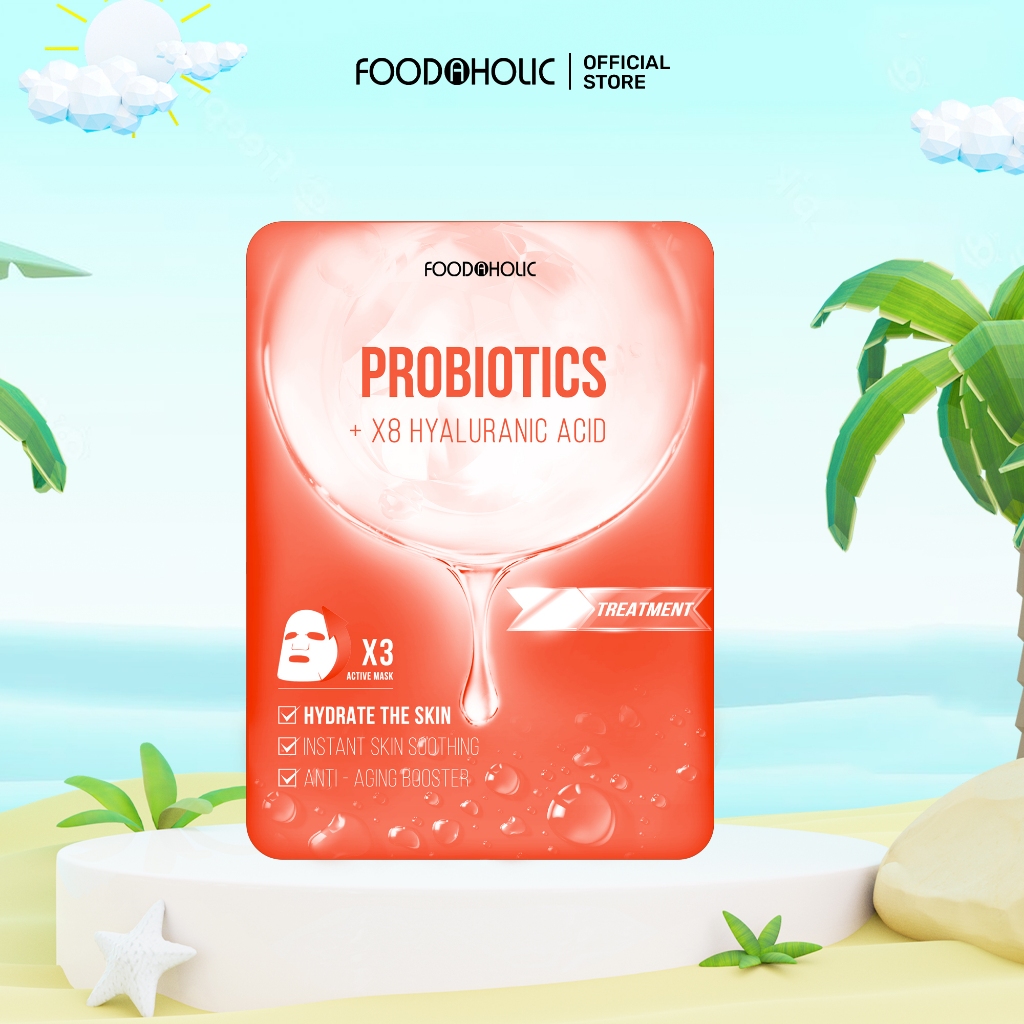 Foodaholic Probiotics Mask for Skin Rescue, Intensive Regeneration ...