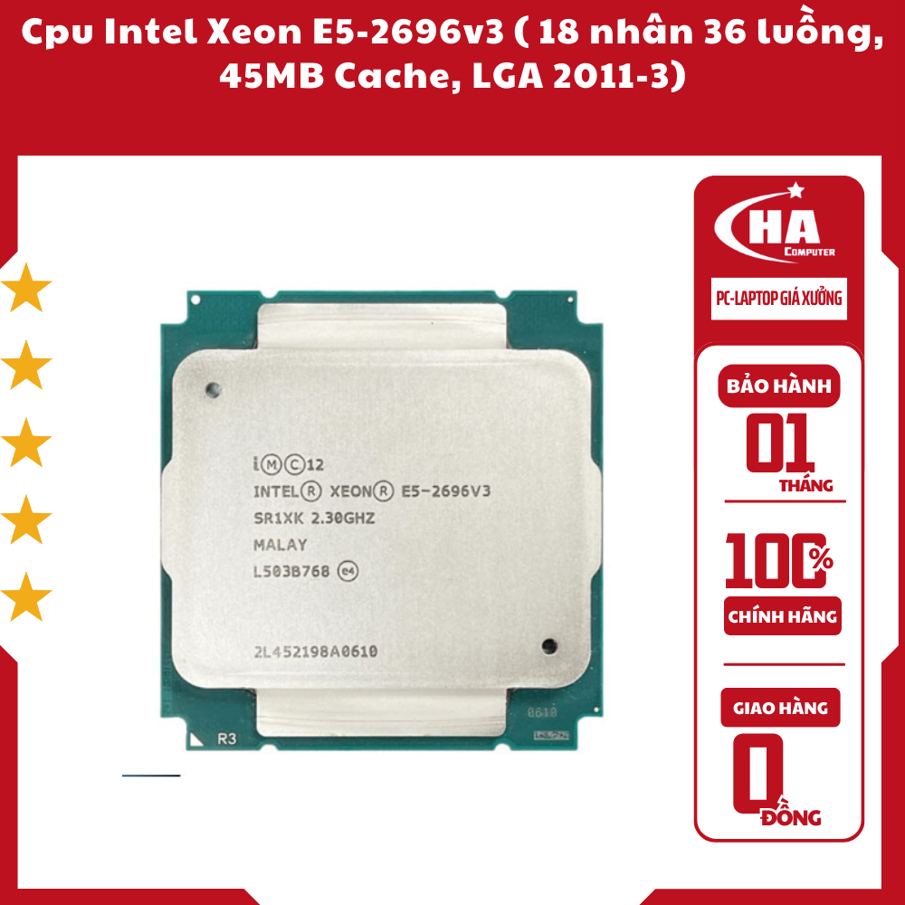 Intel Xeon Cpu E5-2696v3 (18 cores 36 threads, 45MB Cache, LGA 2011-3) - | Shopee Malaysia