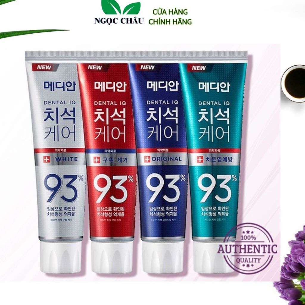 Median DENTAL IQ Korean Whitening Toothpaste 93% 120g | Shopee Malaysia