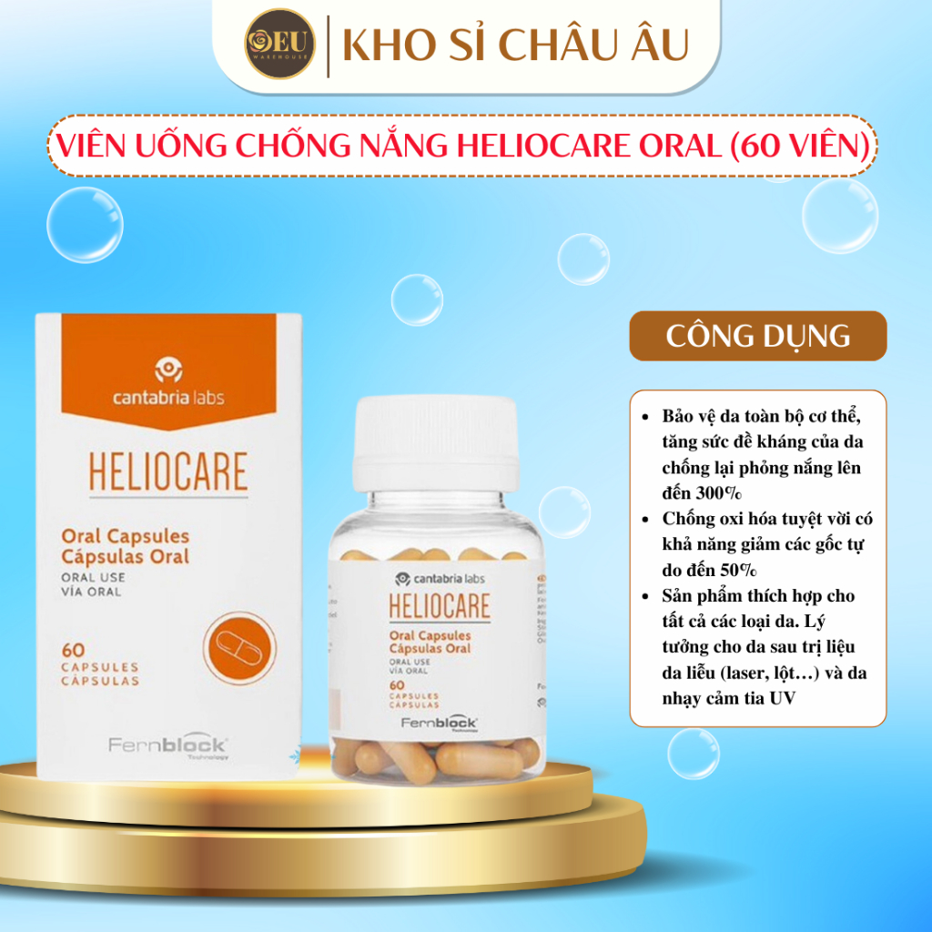 Heliocare ORAL Sunscreen (60 Tablets) | Shopee Malaysia