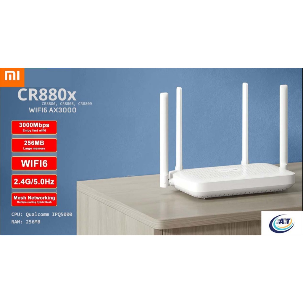 [New Model 2024] - Xiaomi CR8806 CR8808 CR8809 Wifi 6 AX3000 Router - Mesh Support | Shopee Malaysia