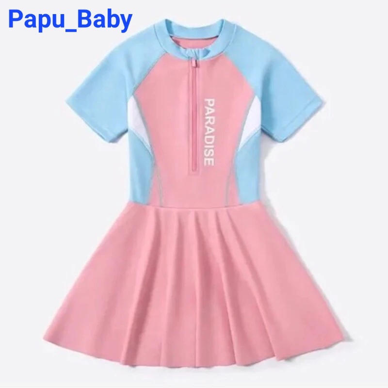 Papu baby girl bikin sports model, baby girl slipper and beach mother ...
