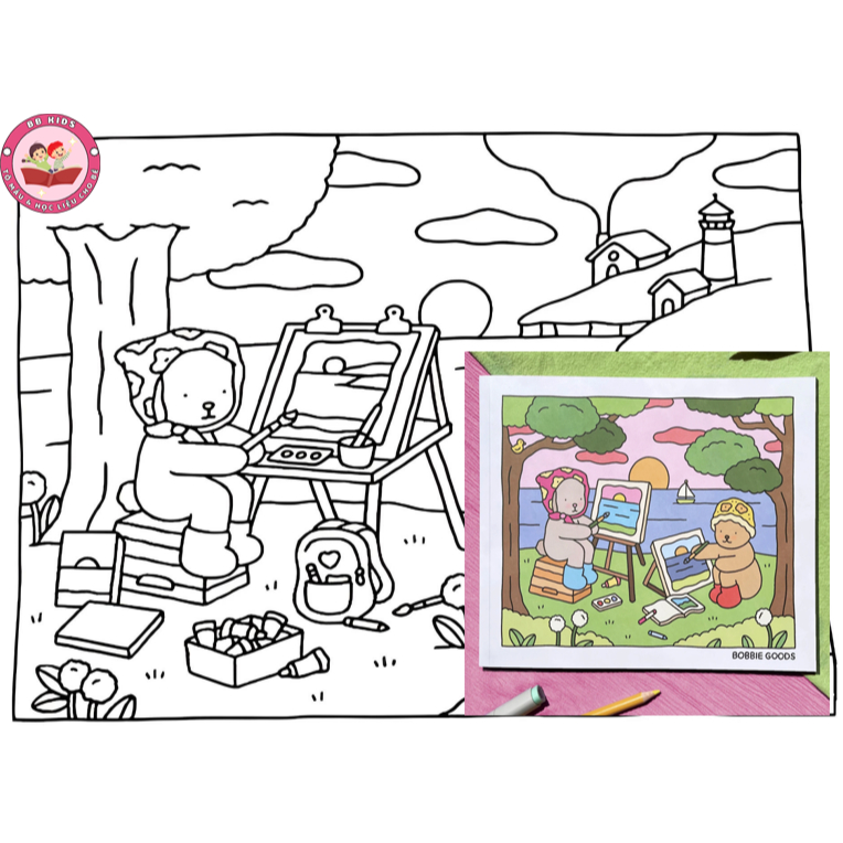 Bobbie Goods Coloring Pictures, Super cute Bear Family Coloring ...