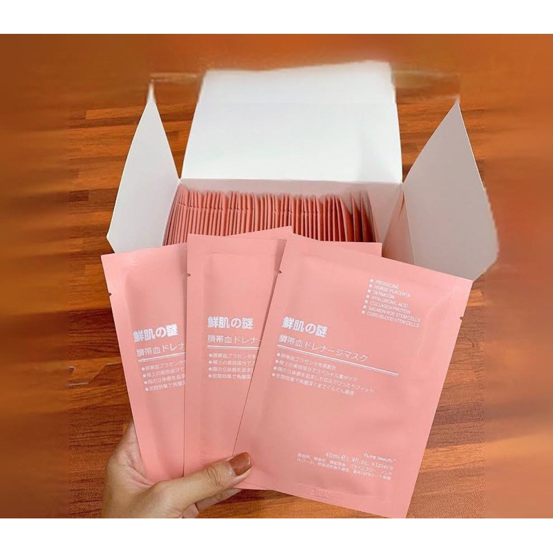 (Box of 50 pieces) Genuine sheep placenta mask | Shopee Malaysia