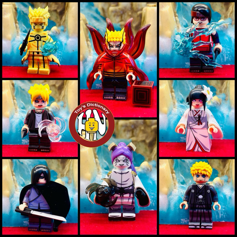 Naruto Baryon Boruto Assembly Toy Anime Figures Minifigures Papasuke ...